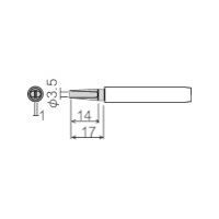 白光メーカーお問い合わせ：06-6561-1574【仕様】●適合コテ：984・985●コテ先名称：D型【原産国】日本　
