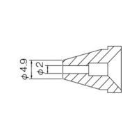 白光メーカーお問い合わせ：06-6561-1574【仕様】●寸法(mm)内径×外径：1.6×3.5【仕様2】●白光　ノズル／1.6mm【原産国】日本