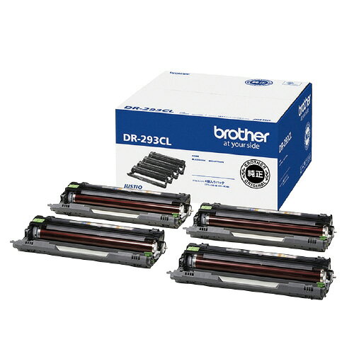 DR−293CL　●ブラザー純正ドラムユニット（4色1体型）　●メーカー品番／DR-293CL　●対応機種／HL-L3230CDW、MFC-L3770CDW　●印刷可能枚数／約18000枚（1回に1ページ印刷する場合）k6471-1775