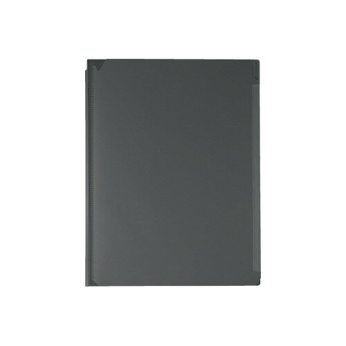 ●ボード・ポケット／再生PP●サイズ／A4タテ●寸法／312×238×（厚さ）15mm●とじ方向／タテ型：短辺とじ●収容枚数／約80枚●マチ付きポケット●色／ダークグレー●固い表紙＆クリップでしっかり書ける/アンケート用紙や調査票などをしっ...
