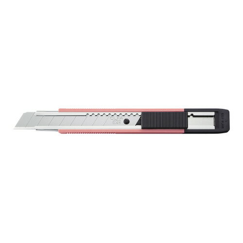 適合替刃　MTB10B　●色/ピンク　●刃幅12.5mm　●全長/138mm　●刃厚/0.45mm　●クリップ付き（裏面）　●左右両用　●オートロック式　●本体は再生ABS樹脂100%k6190-2695