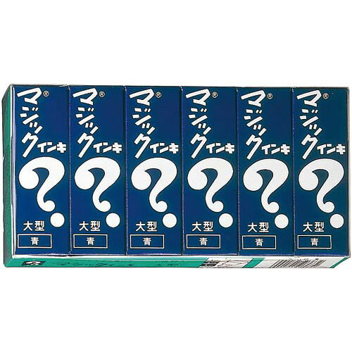 ●幅広く書けて、くり返し使える経済的なインク補充式のロングセラーマーカー。●6本パック●ペン先／太字角芯●線幅／5．0〜8．0mm●インク色／青（3）●補充式●芯の交換が可能●プラスチック部は再生材使用※軟質塩ビやゴムの種類によっては、乾き...