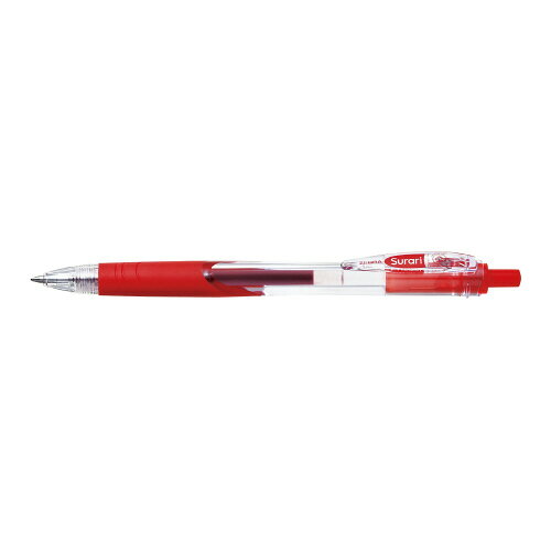 インク色：赤　●油性とゲルインクの良いとこどり、エマルジョンインク搭載！●ボール径／0．7mm●インク色／赤●エマルジョンインク（油性+水性）●ラバーグリップ付き●替芯／REQ5-R（赤）●再生材使用k6125-9911