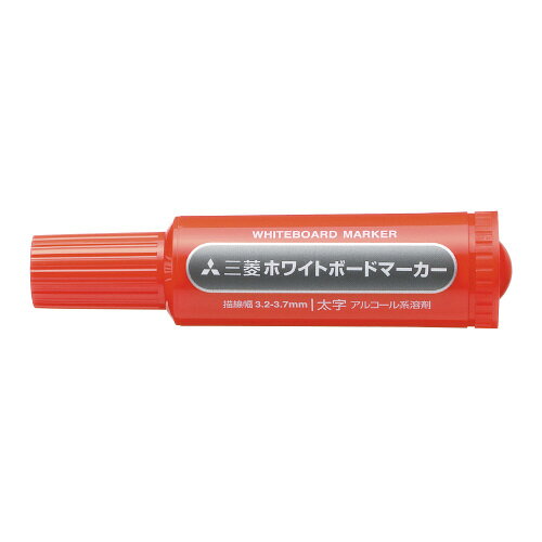 ●シンプルなデザインのホワイトボード用マーカー。　●インク色／赤●ペン先／太字●線幅／3．2〜3．7mm●油性染料インク（アルコール系）●中綿式●使いきりタイプ●軸は再生PPk6227-6252