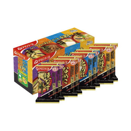 ●種別／贅沢4種セット●セット内容／焼なす・なめこ・とうふ・炒め野菜×各2食●カロリー（1食あたり）／焼なす：33kcal、なめこ：31kcal、とうふ：42kcal、炒め野菜：42kcal●必要湯量／160ml ※飲料・食品は、お客様のご...