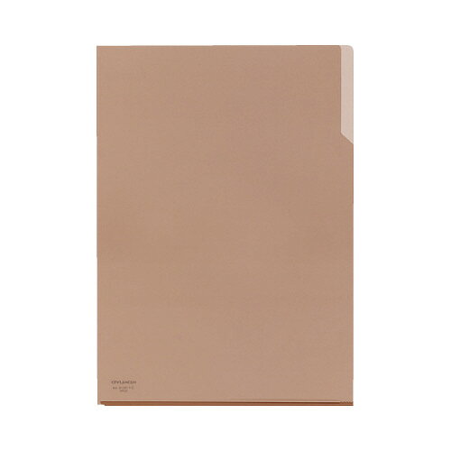 ●サイズ／A4●寸法（タテ×ヨコmm）／307×220●材質／再生PP●厚さ／0．2mm●付属品／タイトルシール付き●カラー／茶k5114-4104