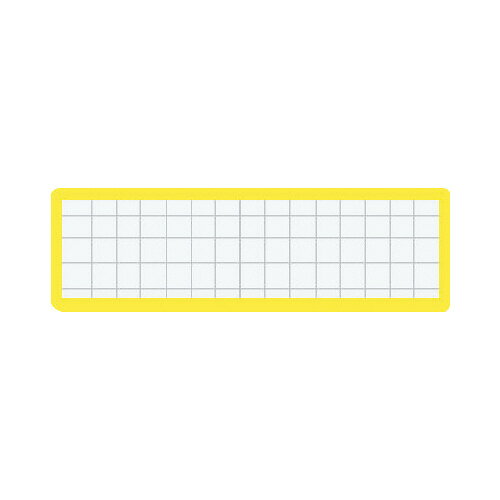●カラー／黄●内寸法／19×75mm●寸法／25×80mm●厚さ／1．2mm●材質／本体：マグネットシート、透明カバー：PVC−Pk5115-0891