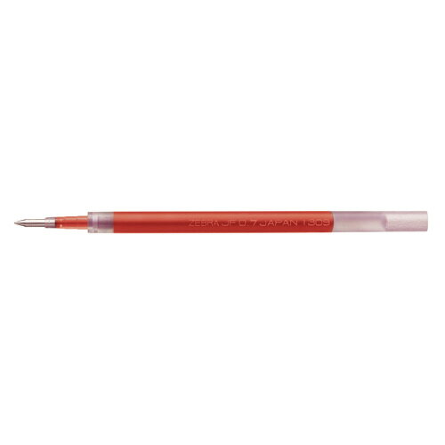●ジェルインクボールペン替芯（ゲルインク）●対応商品／サラサクリップ0．7●ボール径／0．7mm●インク色／赤k5230-5535