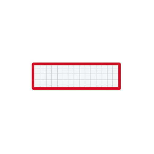 ●カラー／赤●内寸法／19×75mm●寸法／25×80mm●厚さ／1．2mm●材質／本体：マグネットシート、透明カバー：PVC−Pk5115-0877