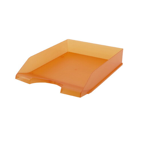 ●種別／本体●サイズ／A4タテ●カラー／オレンジ●寸法／幅255×奥行347×高さ65mm●トレー内寸法／幅245×奥行325×高さ57mm●材質／PS●最大積み重ね段数／5段k5465-6192
