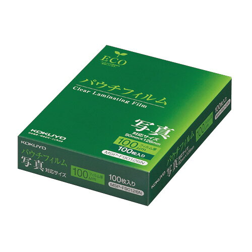 ●フィルム寸法／90×126mm●サイズ／写真サイズ用●厚さ／100μm●材質／再生PETk5934-8856