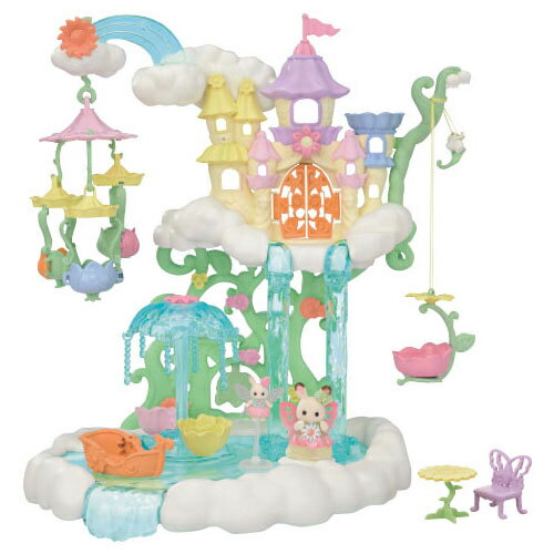 空と花がテーマのゆうえんち。花の妖精はまるで飛んでいるかのように飾れます。●内容／ショコラウサギの赤ちゃん、花の妖精、バタフライイヤリング、フラワーイヤリング、フェアリーキャッスル、すずらん、コネクトパーツ、虹、つた、ひみつの扉、ベース、パ...