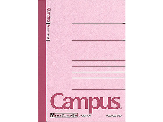 【仕様】●サイズ：（A6）A罫7mm18行●製本様式：無線とじ●枚数：48枚●罫幅：7mm●紙質：白上質●注文単位：1冊【検索用キーワード】キャンパスノート　KOKUYO　campus　KOKUYO　コクヨ　こくよ　campusnotebo...
