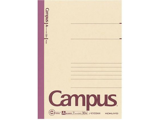 【仕様】●サイズ：A5　A罫7mm24行●枚数：30枚●紙質：上質紙●中紙：古紙パルプ配合率70％以上●表紙：古紙パルプ配合率100％●ISO白色度70％程度●製本様式：無線とじ●注文単位：1冊●グリーン購入法適合●GPNエコ商品ねっと掲載...