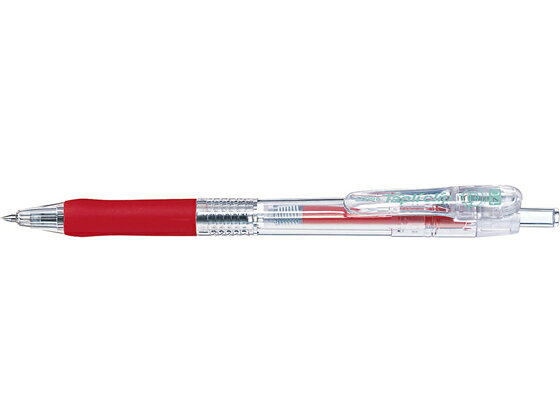 【仕様】●ボール径：0．4mm●油性染料インク●ラバーグリップ付●バインダークリップ付●長さ：143mm●インク色：赤●ノック式●替芯：SK−0．4芯【検索用キーワード】ボールペン　油性ボールペン　ノック式　ZEBRA　ノック式ボールペン　...