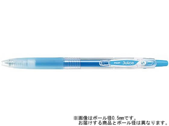 【商品説明】ジュースは鮮やかな発色のカラフルなゲルインキボールペンです。顔料インキだから水にも強い！ペン先に乾燥を防ぐ保湿成分を多めに配合しているので書き出しがスムーズ！こわれにくいクリップ付。【仕様】●色：ライトブルー●ボール径：0．7m...