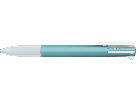 【仕様】●軸色：メタリックブルー●ノック式●全長：146．2mm●軸径：13．8mm●クリップ付●材質：PC樹脂●注文単位：1本【検索用キーワード】STYLEFIT　uni　ユニ　みつびしえんぴつ　ミツビシエンピツ　多色ボールペン　アオ　青...