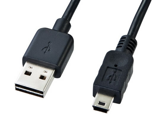 【商品説明】USB　Aコネクタのパソコン・ゲーム機と、ミニUSB　Bコネクタを持つ周辺機器（デジカメ・ハードディスク・PSPなど）を接続するケーブルです。【仕様】●色：ブラック●長さ：2m●コネクタ形状：USB　Aコネクタオス−ミニUSB　...