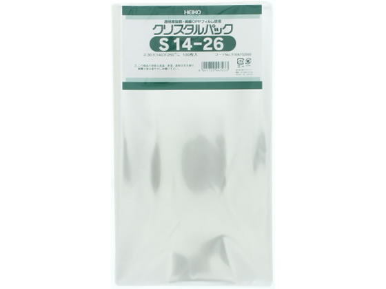 【仕様】●サイズ：縦260×横140mm●厚み：0．03mm●材質：OPPフィルム●入数：100枚●製造工程上、袋にする際にミミ（のりしろ）が発生しないため、使用感がスマートです。透明度に優れています。※OPPは熱シールに乏しい為、液体状の...