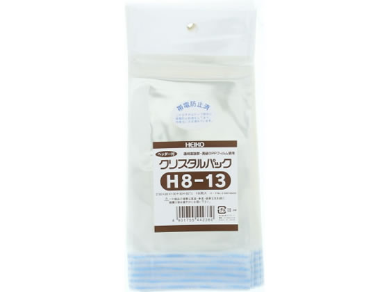 【仕様】●サイズ：縦130（＋テープ部分：30mm）×横80mm●ヘッダー部分：30mm●厚み：0．03mm●材質：OPPフィルム●入数：100枚●フックを利用した商品の陳列の際に便利なヘッダー付きです。●底から商品を入れて、付属のテープで...