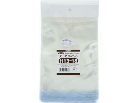 【仕様】●サイズ：縦180（＋テープ部分：30mm）×横130mm●ヘッダー部分：30mm●厚み：0．03mm●材質：OPPフィルム●入数：100枚●フックを利用した商品の陳列の際に便利なヘッダー付きです。●底から商品を入れて、付属のテープ...