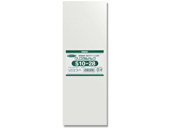 【商品説明】製造工程上、袋にする際にのりしろが発生しない為、使用感がスマートです。また透明度に優れています。【仕様】●サイズ：横100×縦280×厚さ0．03mm●注文単位：1袋（100枚）【検索用キーワード】袋　OPP袋　包装用品　ポリ袋...