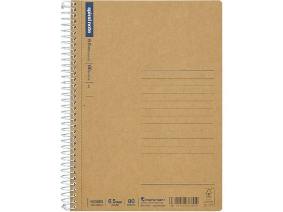【仕様】コンセプトは「ニューベーシック」。コストパフォーマンスはもちろんのこと、より幅広い使用シーンにマッチするよう機能を高め、細部まで使いやすさにこだわりました。●サイズ：B6●枚数：80枚●表紙素材：クラフトボール●製本：スパイラルコイ...