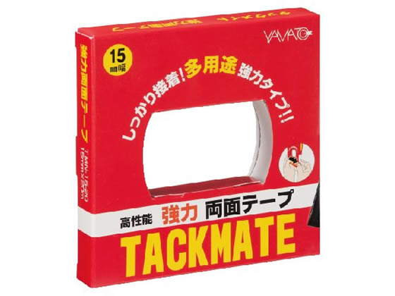 【仕様】ポリプロピレン、ポリエチレンなどもしっかりと接着できます。テープ取り出し口を折り込むことでテープの巻き戻りを防止。●多用途強力タイプ●テープサイズ：幅15mm×長さ20m●カッター付きパッケージ●巻き戻り防止付き●基材：不織布●粘着...