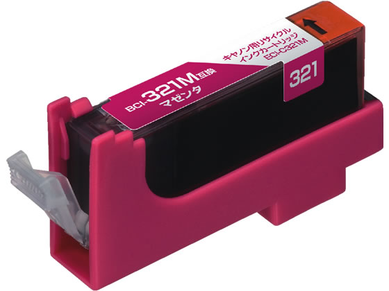 【仕様】●純正型番：BCI−321M●色：マゼンタ●インク種類：染料●耐力インク●インク残量表示●グリーン購入法適合【検索用キーワード】エコリカ　ecorica　リサイクルインクカートリッジ　互換インクカートリッジ　インクジェットカートリッ...