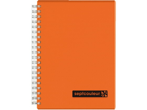 【仕様】●色：オレンジ●サイズ：B6●外寸法：縦182×横140mm●7mm罫●23行●枚数：80枚●切り取りミシン目入り●表紙・裏表紙：PP●筆記用紙：70g／m2●製本：ツインワイヤ【備考】※メーカーの都合により、パッケージ・仕様等は予...
