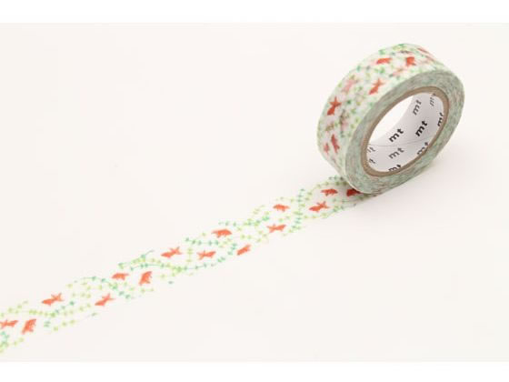 【商品説明】貼って剥がせるマスキングテープmt。手紙に貼ってみたり、ラッピングに使ってみたり、可能性は無限大。【仕様】●色目：金魚●テープサイズ：幅15mm×長さ7m●注文単位：1巻【備考】※メーカーの都合により、パッケージ・仕様等は予告な...