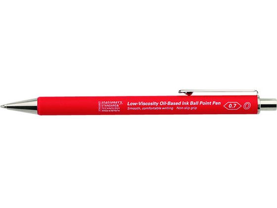 【商品説明】●なめらかな書き心地の油性ボールペンです。●書きやすく、持ちやすく、すべりにくいラバー製です。【仕様】●型番：S5112●インク色：黒　●本体色：レッド　●芯径（mm）：0．7　●色：レッド●低粘度油性ボールペン　●バインダーク...