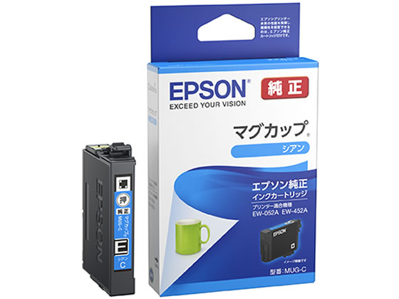 【仕様】●色：シアン●パッケージ：マグカップ●対応機種：EW−052A／EW−452A【検索用キーワード】えぷそん　エプソン　EPSON　インクカートリッジ　いんくかーとりっじ　インクジェットインク　インクジェット　MUG−C　MUGC　E...