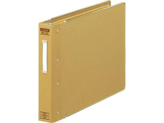 【商品説明】200枚収容できるバインダーです。【仕様】●総縁金具付●背紙差替式●途中抜き差し可●規格：A4判ヨコ型●サイズ：縦242×横337×背幅42mm●とじ具：20穴●適正収容枚数：200枚（20mm厚）●表紙：総布貼り●芯材：再生紙...