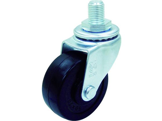 【商品説明】●標準的な小型キャスターで、軽量物運搬用のワゴンやラックなどに最適です。【仕様】●型番：LT-50R-M8-14●許容荷重（daN）：30 ●許容荷重（kgf）：30．6 ●車輪径D（mm）：50 ●車輪幅（mm）：20 ●取付...