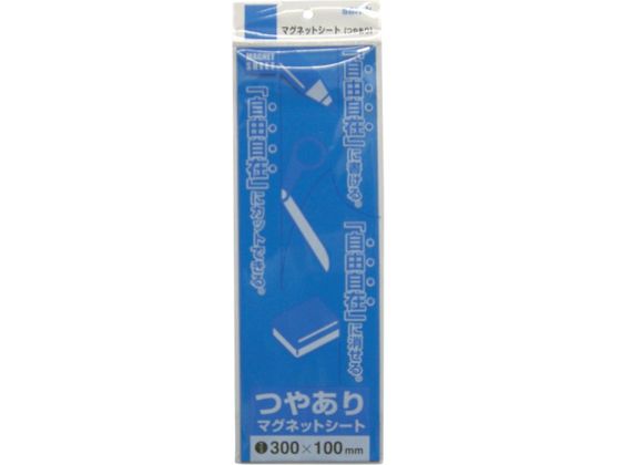 【商品説明】●ツヤありシートです。●ホワイトボードマーカーで書き消し可能です。●ハサミでカットできる、便利なシートです。●別寸サイズもできます。【仕様】●型番：MS−03BU●色：青　●幅（mm）：100　●長さ（mm）：300　●厚さ（m...