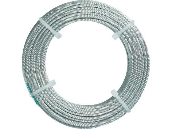 【仕様】●型番：CWC-15S30●ロープ径（mm）：1．5（2．0） ●長さ（m）：30 ●使用荷重（kg）：30 ●被覆外径（mm）：2●ワイヤロープの構成：7×7 ●細径タイプ●ステンレス（SUS304）●ロープ径の（ ）の数値はナイ...