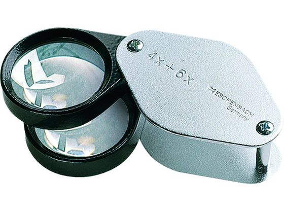 【商品説明】●工業用精密検査ルーペです。●強度と気密性に優れたケースを採用しています。●マットクローム仕上げの頑丈なケースと黒塗りの金属枠がレンズを保護します。【仕様】●型番：1187●倍率（倍）：4＋6＝10　●レンズ寸法（mm）：φ27...
