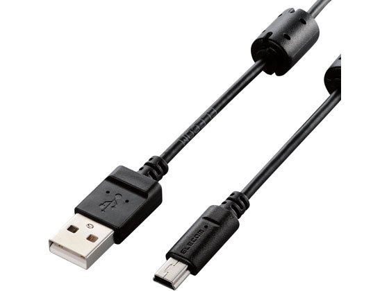 【商品説明】USB2．0　mini−Bを搭載したデジタルカメラやデジタルビデオカメラのデータをパソコンに転送できるUSBケーブルです。USB2．0規格の伝送速度480Mbpsの高速データ転送に対応しています。高周波ノイズを吸収する効果がある...