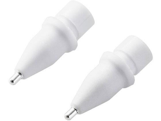 【商品説明】Apple　Pencilの交換ペン先です。第1世代、第2世代両方に使用可能です。　太さ1mmの極細ペン先で視界を邪魔せず、ペン自体を傾けても接地点が見えやすく細かい描写に最適です。　ペン先は、耐久性に優れ摩耗しにくい金属製素材を...