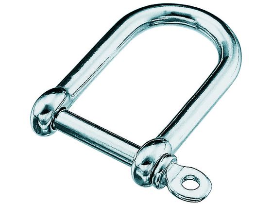 【商品説明】●長さも幅も従来のシャックルの2倍なので、用途が広がります。【仕様】●型番：A-1419●ねじ径：W1／2　●使用荷重（kN）：3．33　●B（mm）：48　●D（mm）：12　●L（mm）：96　●d（mm）：24●ステンレス...