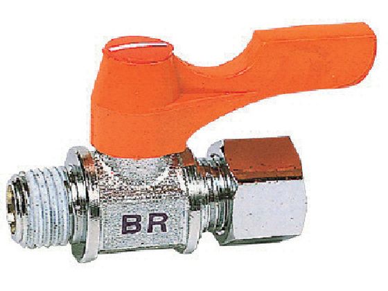 【商品説明】●ボールバルブと継手の一体化コンパクトな形状です。●特有のカラー感覚とデザインは機器の機能と美観を高めます。●油圧機器に最適です。【仕様】●型番：BR-1310●接続口径D：R3／8　●高さ（mm）：29　●適合銅管外径（mm）...