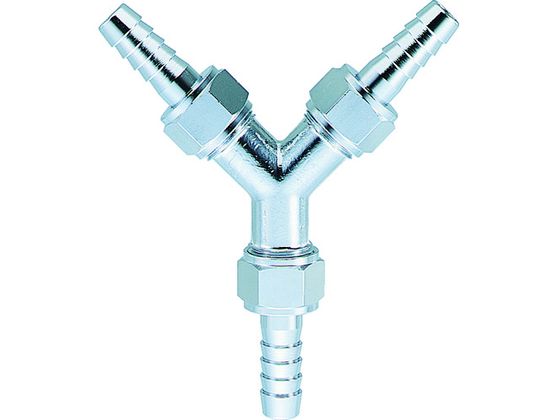 【仕様】●型番：YHJ-310●入数：1個●接続口径（タケノコ外径）（mm）：10．5　●六角対辺（mm）：19●使用流体：水・空気・油　●流体温度：−50〜150℃　●使用圧力：3．45MPa●本体：黄銅（C3604、C3771）　●クロ...