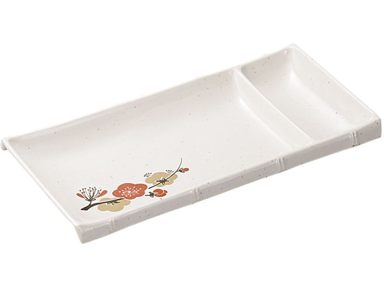 【商品説明】から揚げの付け合わせのレモンや、餃子のタレお料理と薬味の盛り付けに便利です。【仕様】●食器洗浄：可●電子レンジ：不可●製品サイズ（mm）：210×108×25●生産地：日本●材質：メラミン樹脂【備考】※メーカーの都合により、パッ...