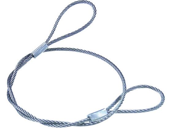 【商品説明】●両端アイ加工済みですぐに使えます。●細くても強度があり目立ちません。【仕様】●型番：Y-4●ロープ径（mm）：0．36 ●長さ（mm）：900 ●使用荷重（kg）：3．0 ●ワイヤ構成：1×19●カットワイヤー ●0．36X9...