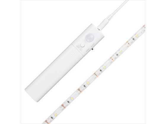 【商品説明】クローゼットに取り付ければ、扉を開けた時に自動点灯し、周囲を明るく照らします。簡単に移動できる乾電池式です。【仕様】●乾電池式●検知方法：人感センサー、常時点灯●光源：白色LED×30灯（交換不可）●色温度（K）：約3000●使...