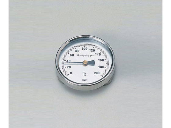 【仕様】●測定範囲：0〜200℃●最小目盛：2℃●精度：±2℃●ケース外径：φ64×16mm（厚さ）●感温部：φ25×7mm（厚さ）●重量：95g●裏側3ヶ所マグネット付き●コード番号：2340−20●生産国：日本【検索用キーワード】234...