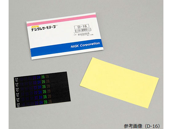 【仕様】●型番：D−38●温度ピッチ：2℃●テープサイズ：10×92mm●耐熱性：60℃×1000時間●耐水性（水中に浸漬）：3時間以内●耐湿性（相対湿度70％以下）：異常なし●入数：1箱（30枚入）●温度範囲：38〜58℃●温度精度：±0...
