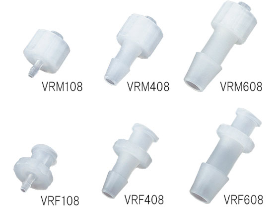 【仕様】●材質：PVDF（フッ素樹脂）●入数：1袋（10個入）●高温オートクレーブ可・γ線滅菌可・EOG滅菌可●タイプ：オスルアーロック●適合チューブ内径（φmm）：3●PVDF製・軟質チューブ用●型番：VRM308●生産国：米国【検索用キ...