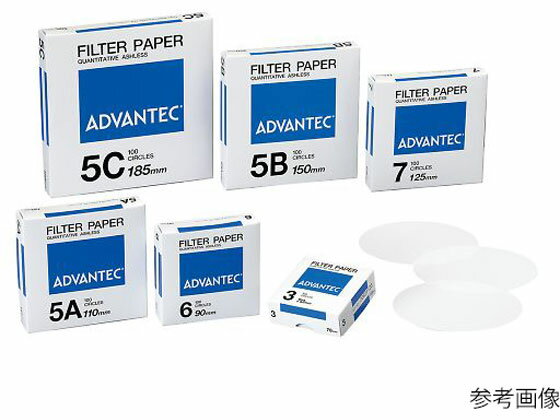 【商品説明】●純粋なセルロース繊維を塩酸とフッ化水素で処理し、灰分の含有量を0．01％程度の低レベルにしているため、精度の良い定量分析が可能です。●比較的ろ過速度が速く、生産工程での品質管理用として使用されています。【仕様】●品名：No．3...